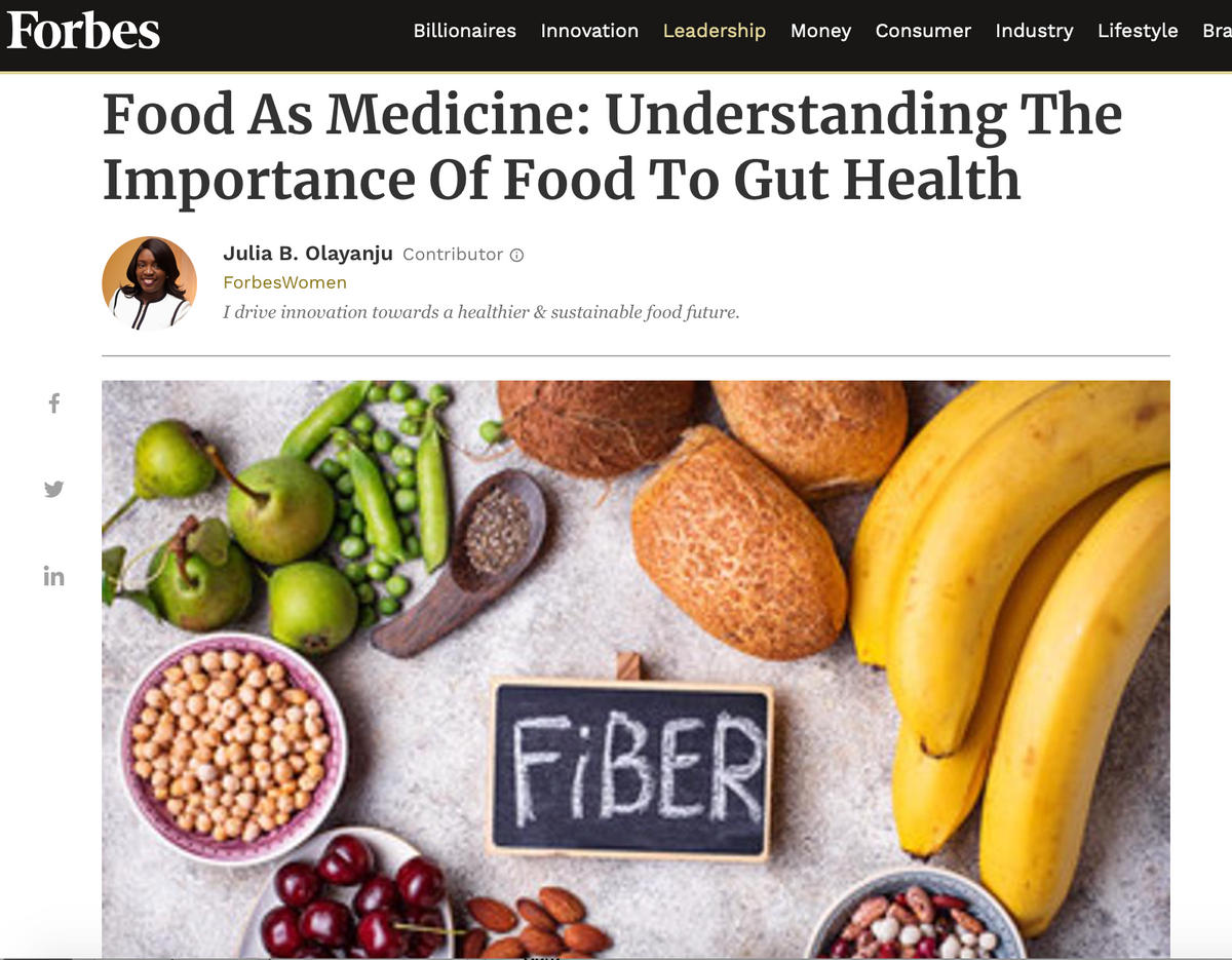 Forbes Features Gut Health and Its Connection with Mood! – UpliftFood