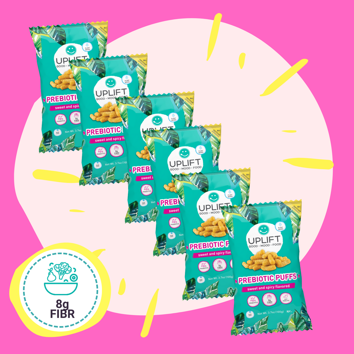 Prebiotic Puffs™ | Sweet & Spicy Flavored – UpliftFood
